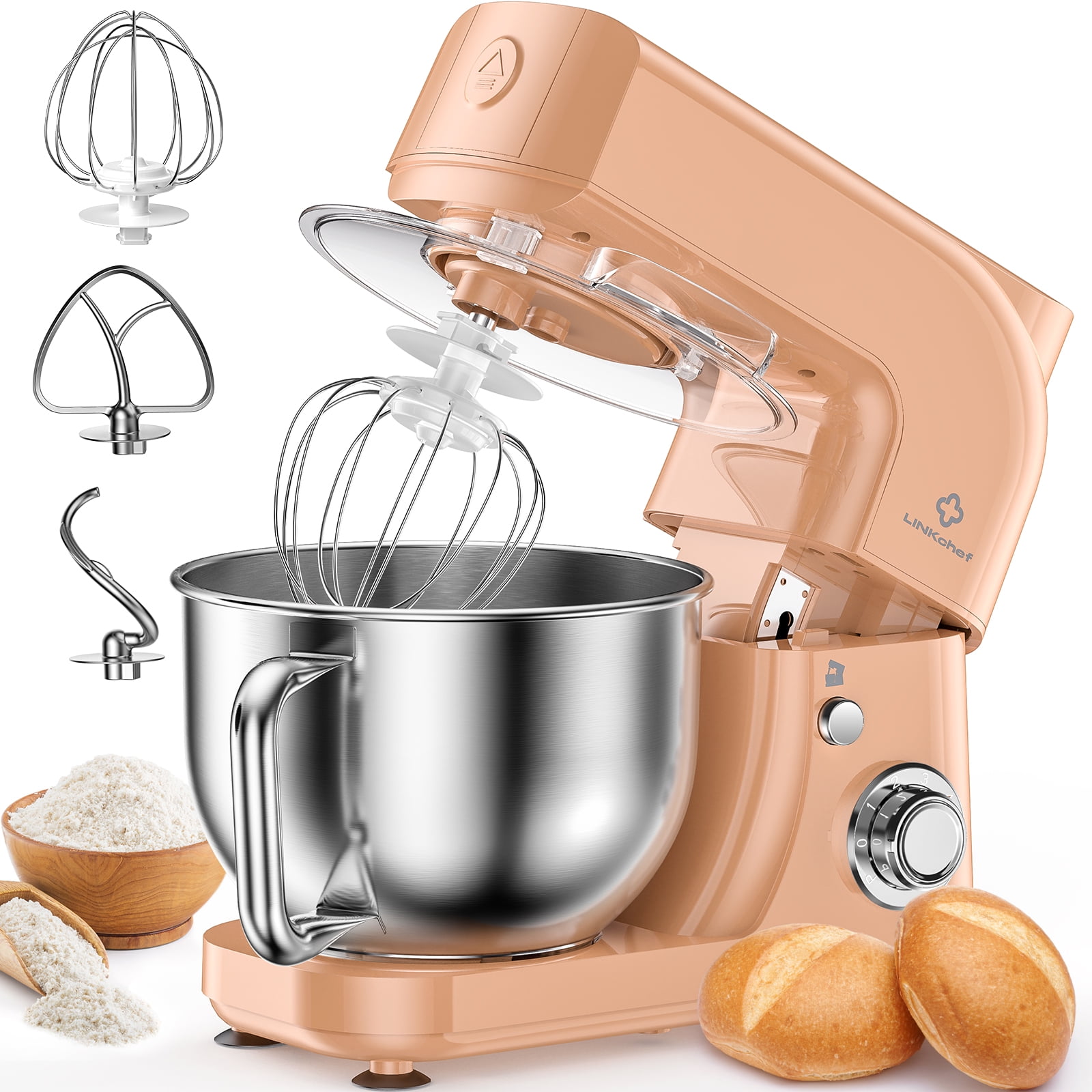 Walmart Black Friday Deals 2025 LINKChef Stand Mixer, 5.3QT 800W, 6+P ...