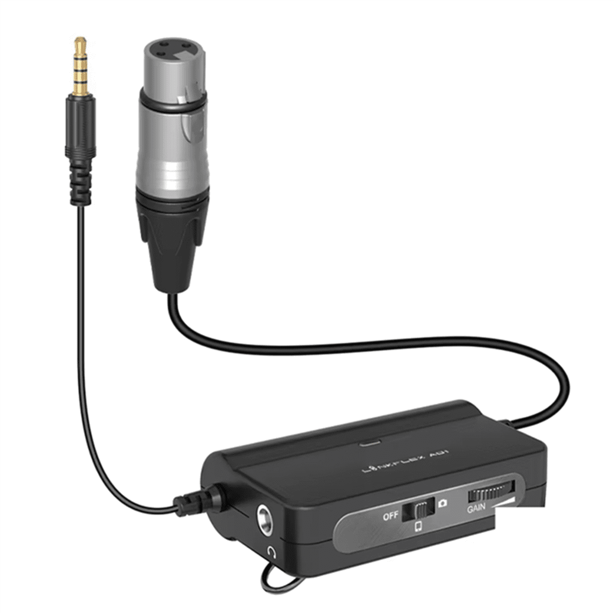 LINKFLEX AD1 Microphone Preamp Amplifier XLR to 3.5mm Audio Adapter for ...