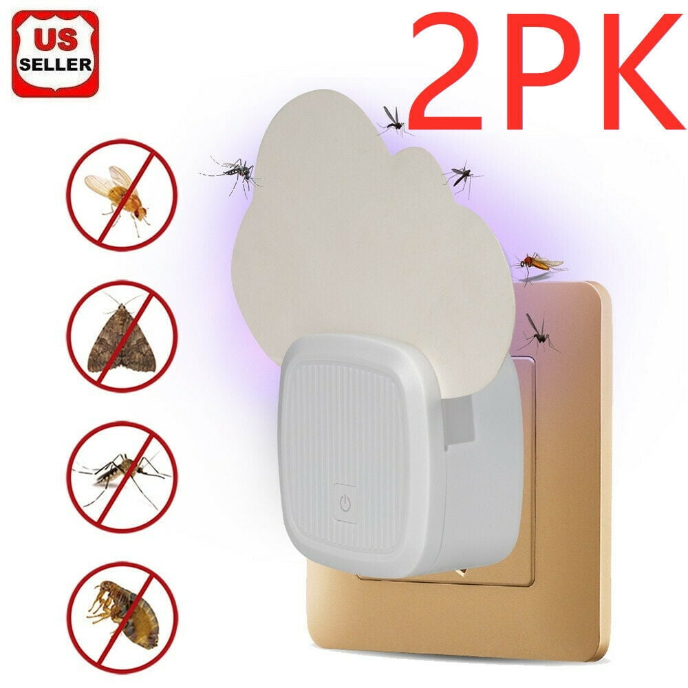 LINKPAL 2 Pack Electronic Lure Lamp Zapper for Pest Control Wall Outlet ...