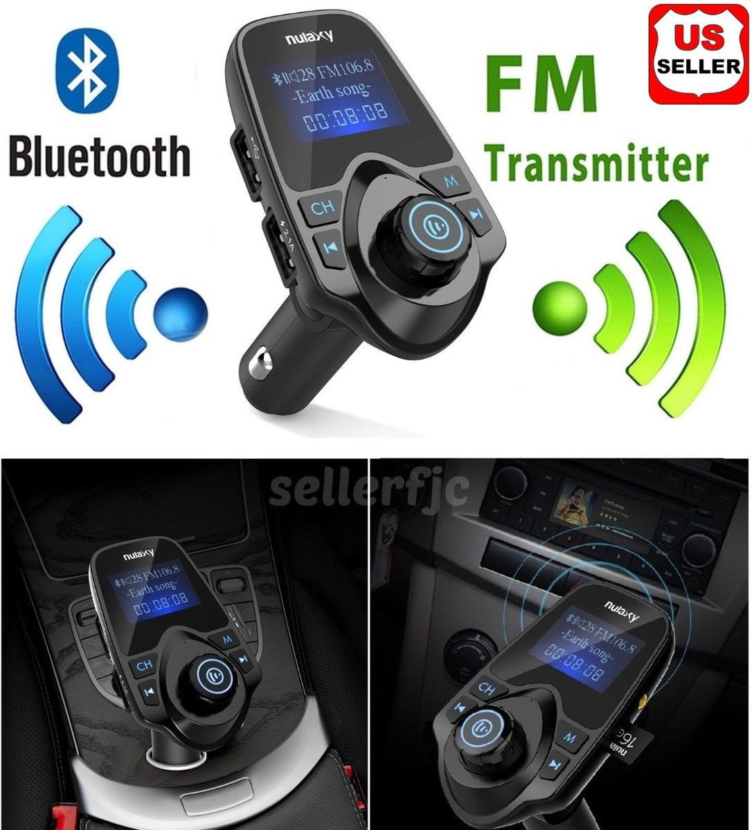Bluetooth Car AUX Stereo Receiver with FM Radio, USB Charger, SD, Music ...