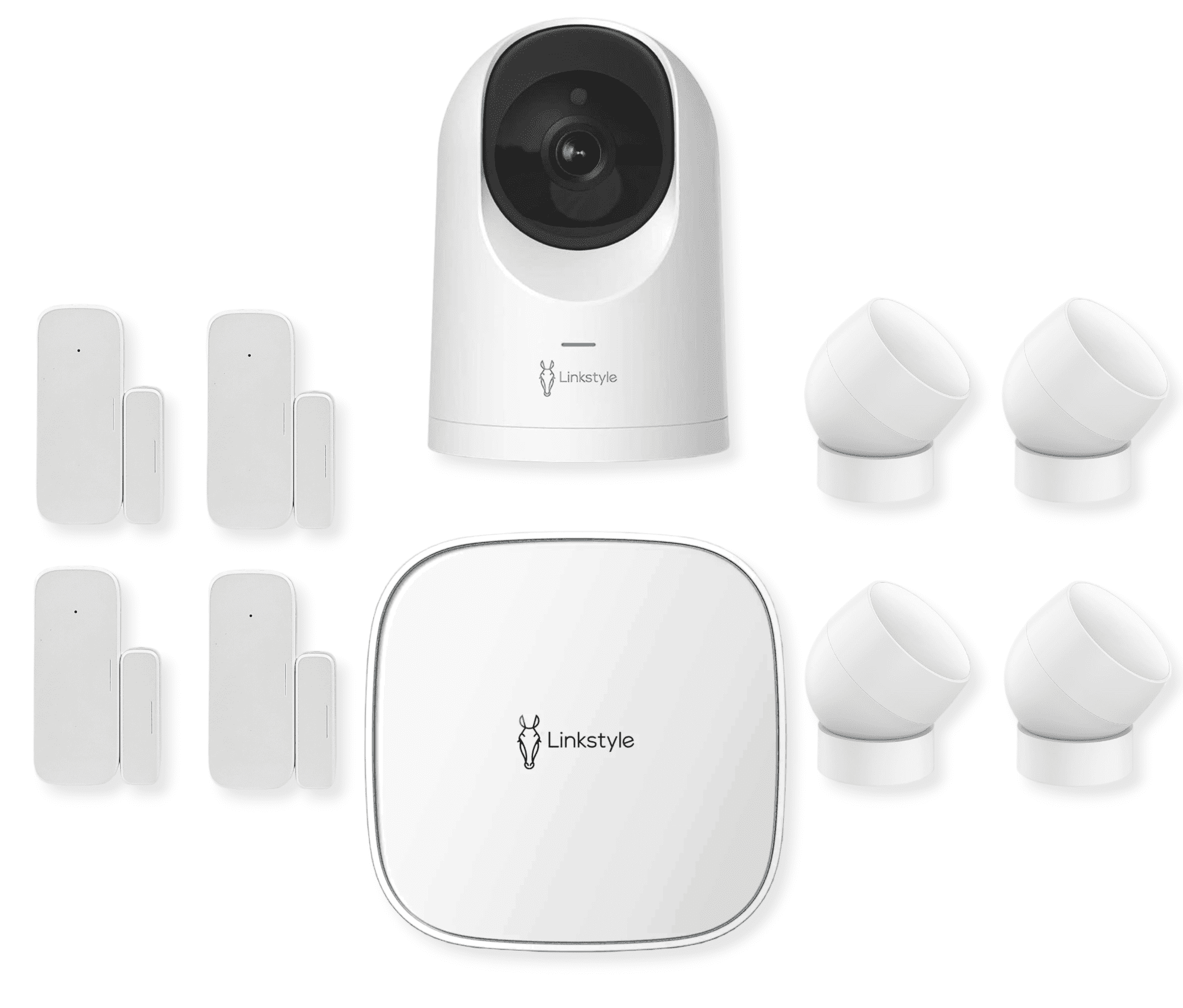 LINKSTYLE Home Security Kit, 10Pcs Wireless Security System, Door ...