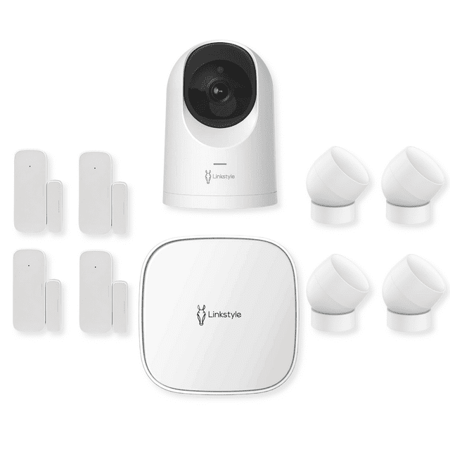 LINKSTYLE Home Security Kit, 10Pcs Wireless Security System, Door ...