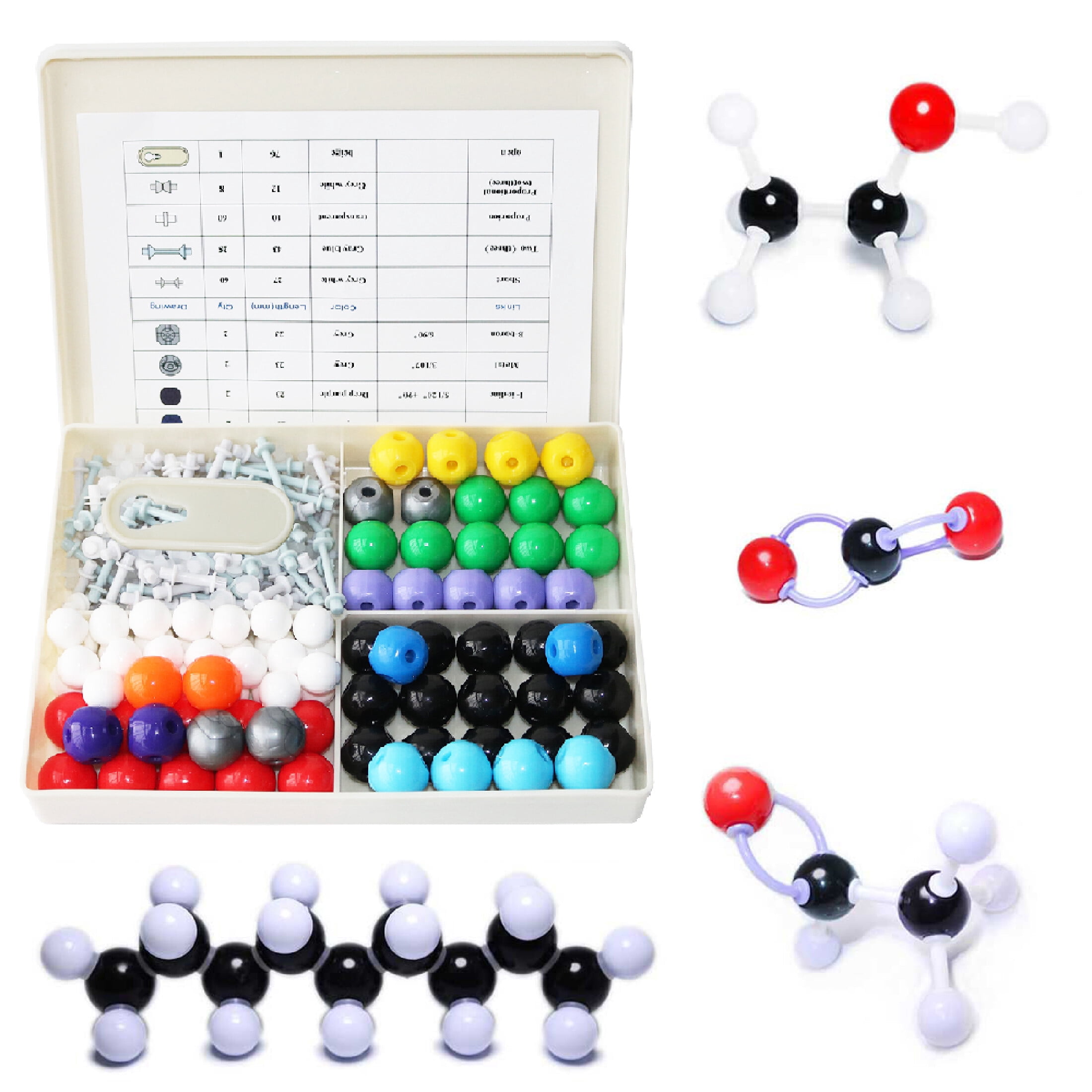 LINKTOR 240 PCS Molecular Model Kit for High School Student Organic ...