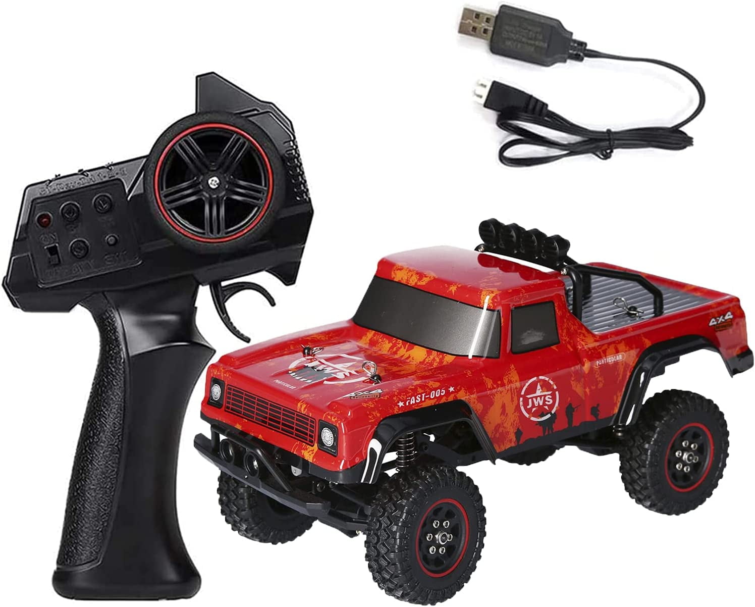 LINLIN 1:18 Scale 2.4G Mini Off-Road RC Rock Crawler Car,RTR Version ...