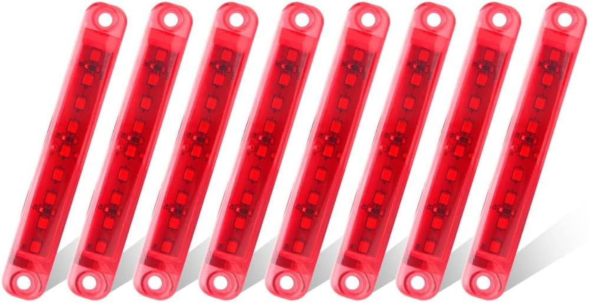 LINLIN 12-24V LED Side Marker Lights 9 LED Trailer Truck Lorry Caravan ...