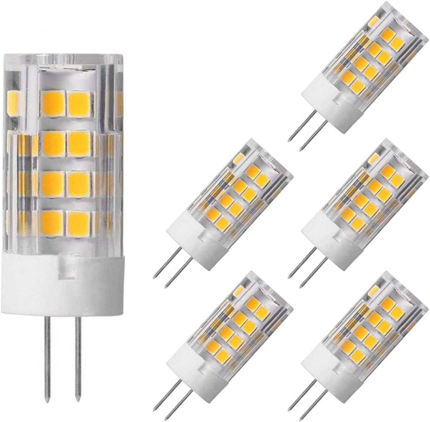 LINLIN 6-Pack G4 Led Bulbs 5W G4 Bi-pin Base LED Corn Light Bulb,AC ...