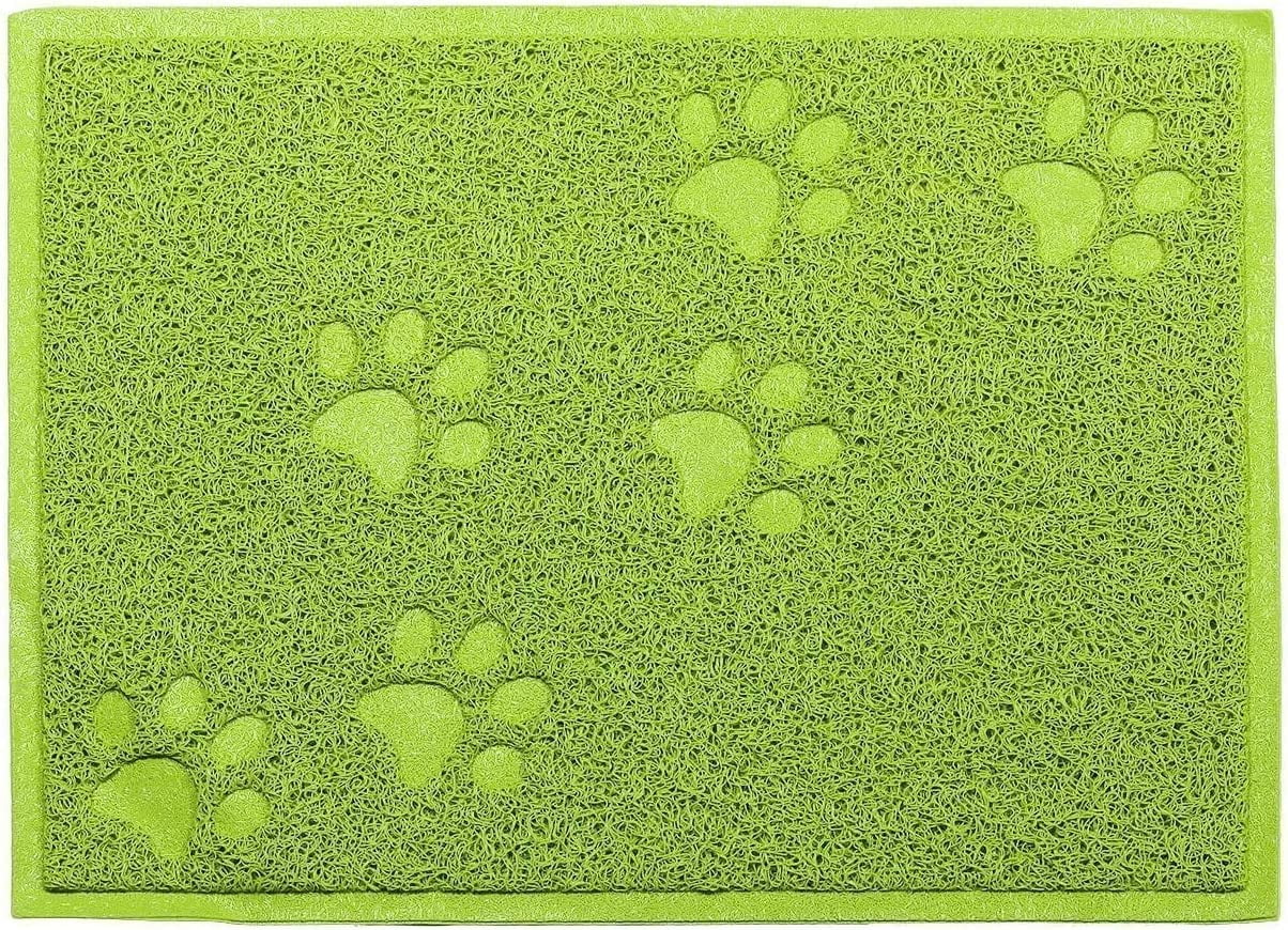 LINLIN Cat Litter Box Mat, Solid Rectangle Cat Litter Mat for Floor ...