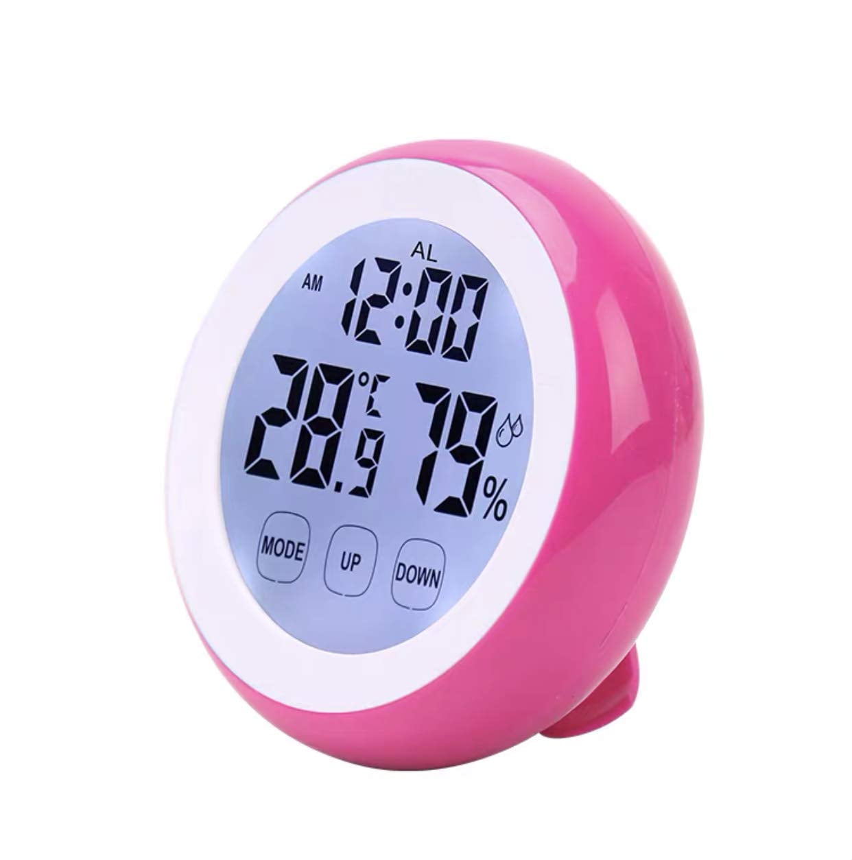 LINLIN Digital Thermometer Hygrometer Clock Touch Screen with Backlight ...