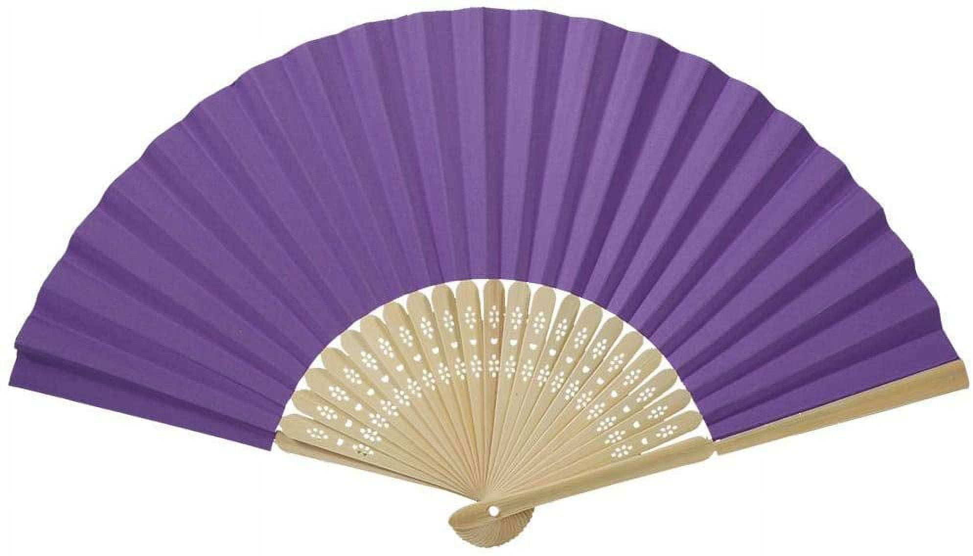 LINLIN Folding Fan Handheld Paper Bamboo Ribs Painting Fans for Wedding ...