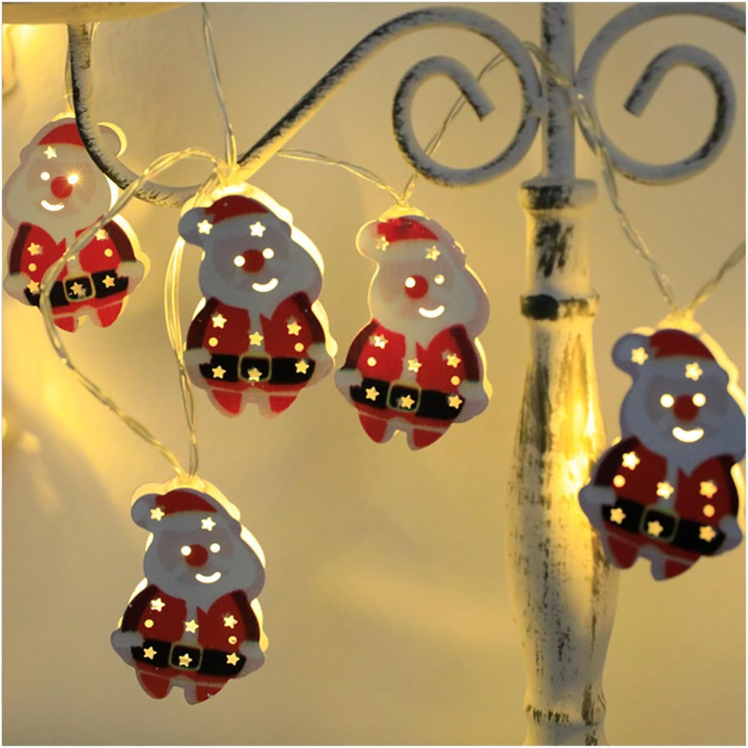 LINLIN Iron Christmas Decor String Light|Warm White Copper Wire Fairy ...