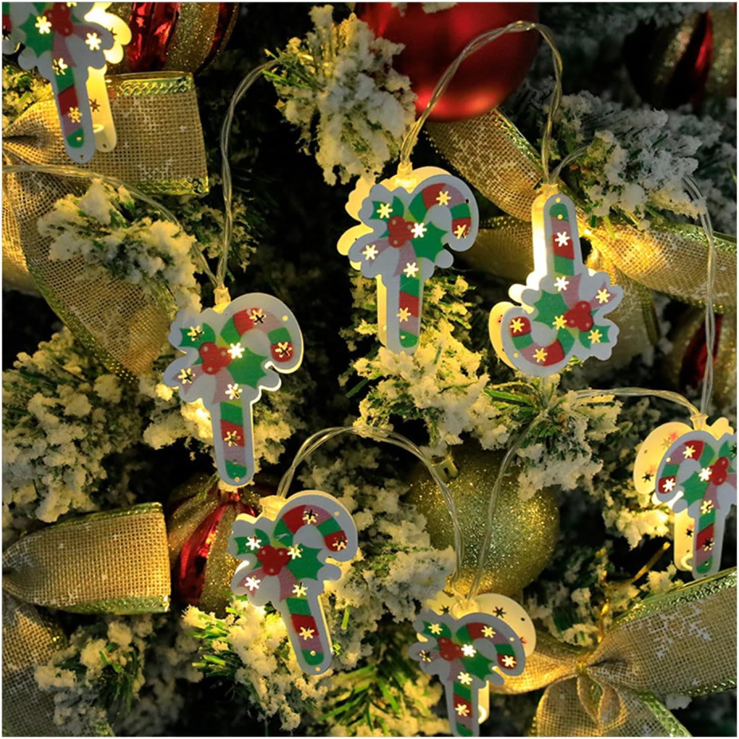 LINLIN Iron Christmas Decor String Light|Warm White Copper Wire Fairy ...