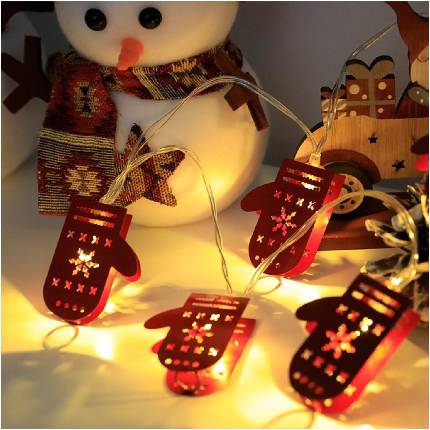 LINLIN Iron Christmas Decor String Light|Warm White Copper Wire Fairy ...
