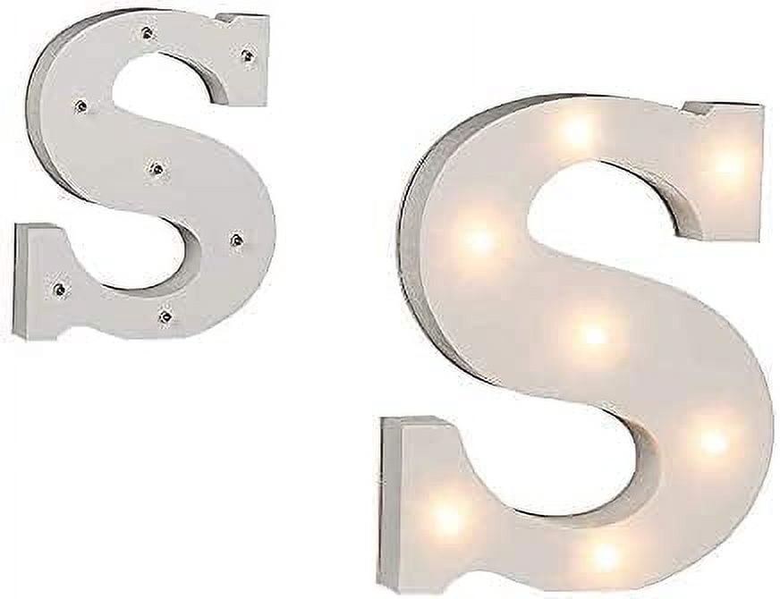 LINLIN LED Alphabet Lights, Decorative Letters Lights Wooden Alphabet ...