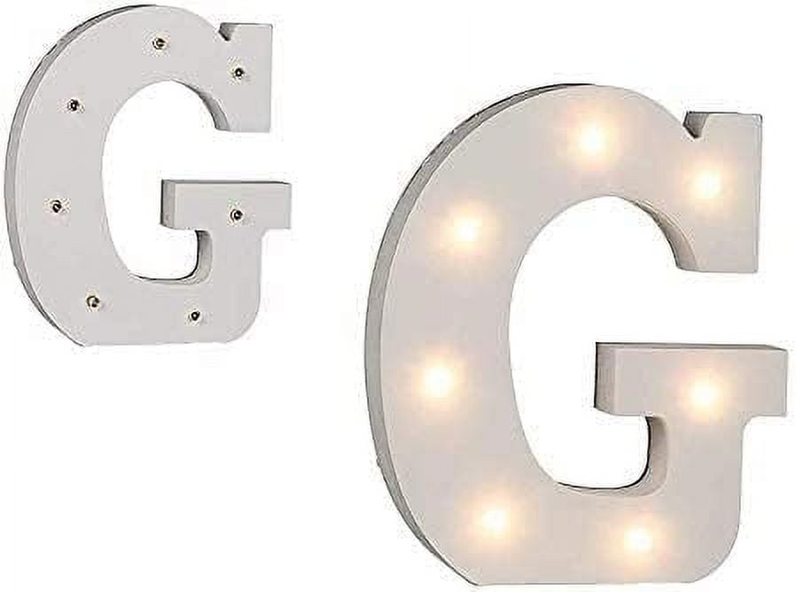 LINLIN LED Alphabet Lights, Decorative Letters Lights Wooden Alphabet ...