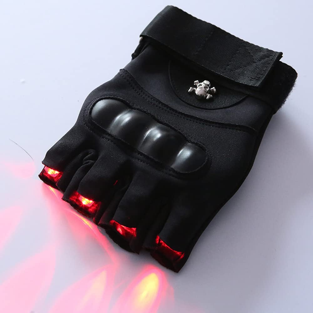 LINLIN LED Gloves, Light Up Gloves Flashing LED Gloves Finger Light LED ...