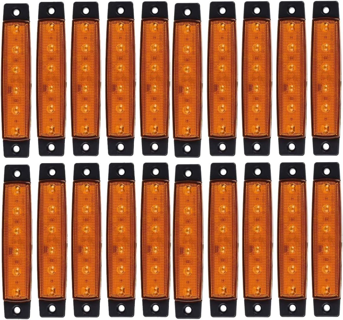 LINLIN LED Side Marker Lights 6 LED 2835 SMD Clearance Lamps for Truck ...