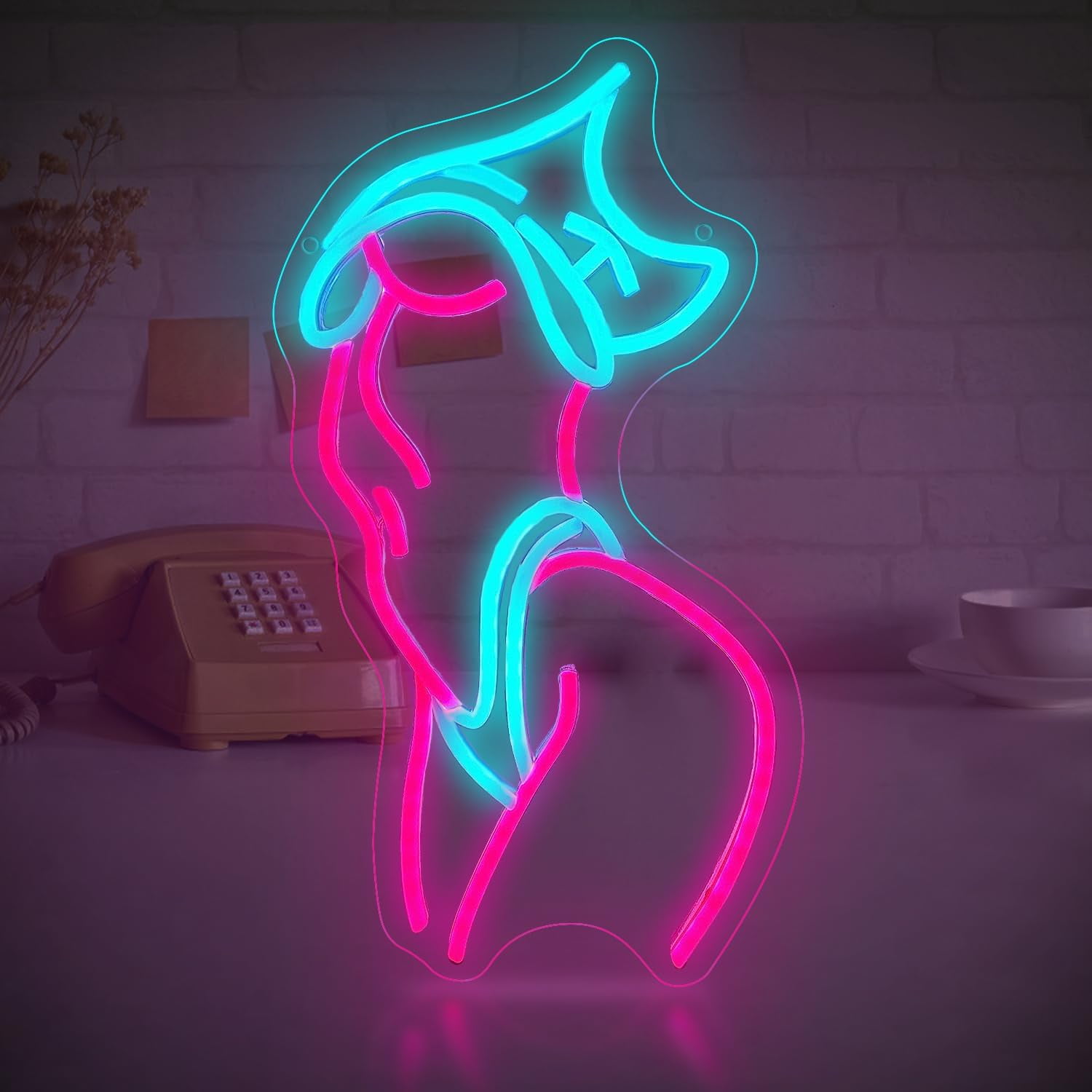 LINLIN Lady Body Neon Sign, Women LED Neon Light Signs for Wall Decor ...