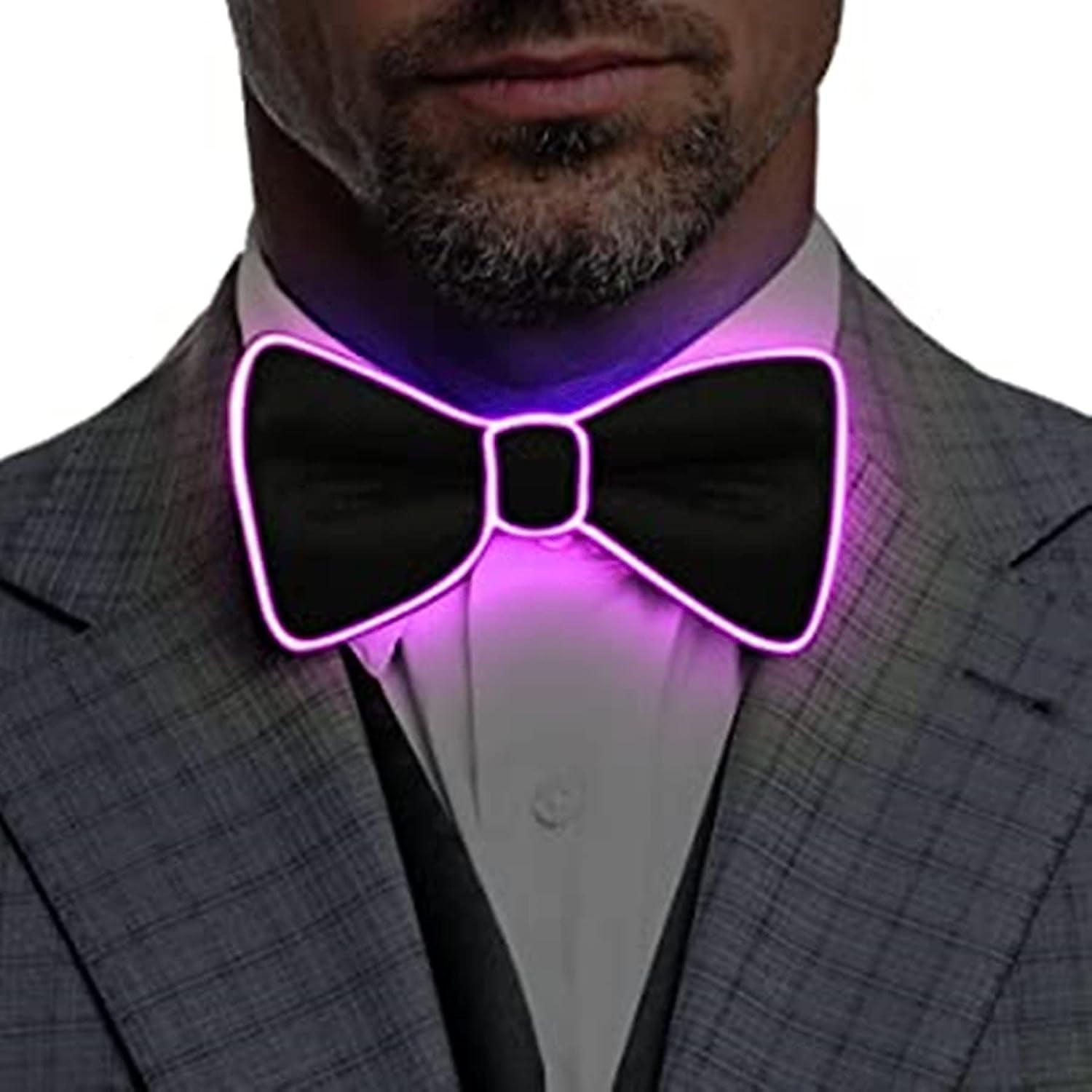 LINLIN Light Up Bow Ties, Man LED Luminous Bowties, 3 Flash Modes LED ...