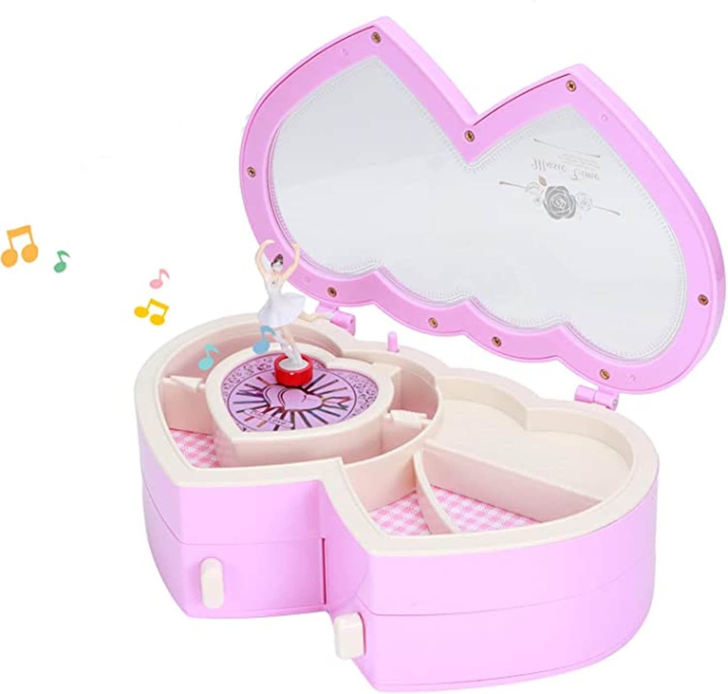 LINLIN Musical Jewelry Box, Vintage Ballet Music Jewelry Box, Small ...