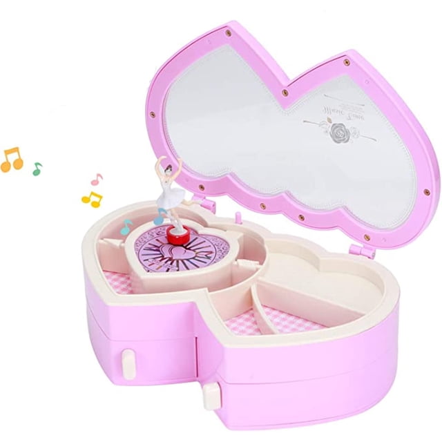 LINLIN Musical Jewelry Box, Vintage Ballet Music Jewelry Box, Small ...