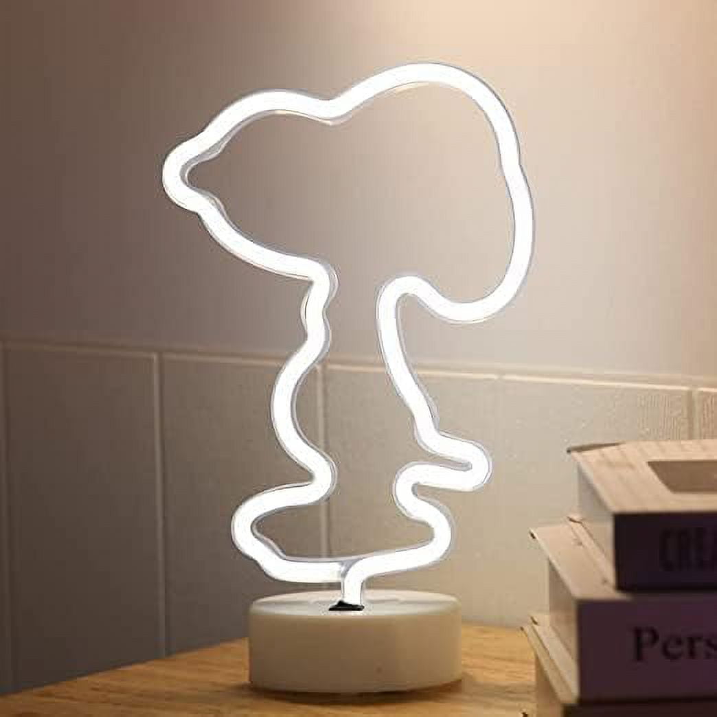 LINLIN Neon Lamp Base, Neon Light Sign,LED Neon Sign with Holder Base ...