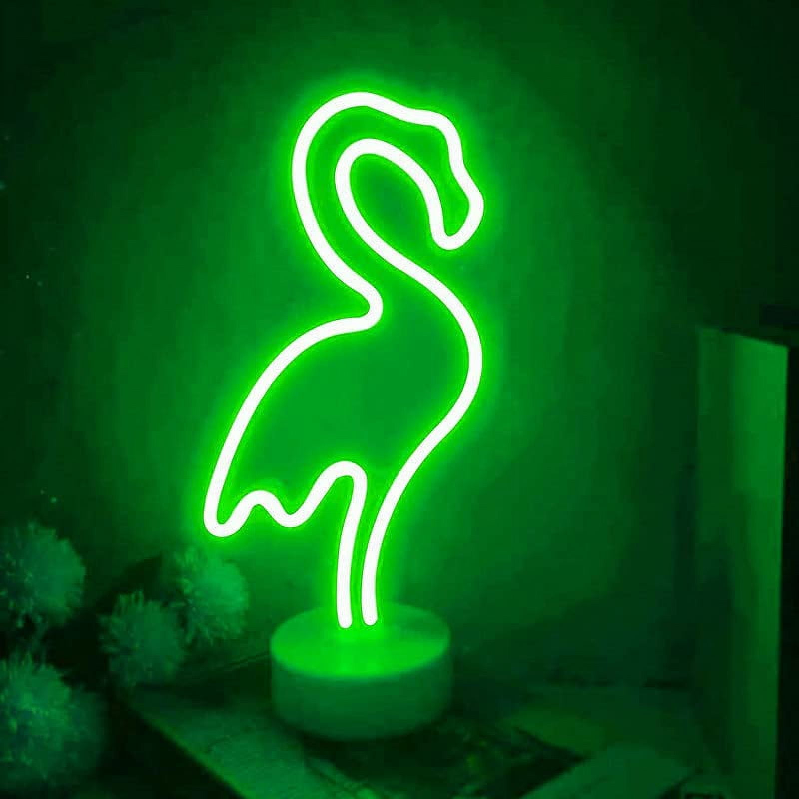 LINLIN Neon Sign, Flamingo Neon Sign LED Neon Light Night Lamp USB ...