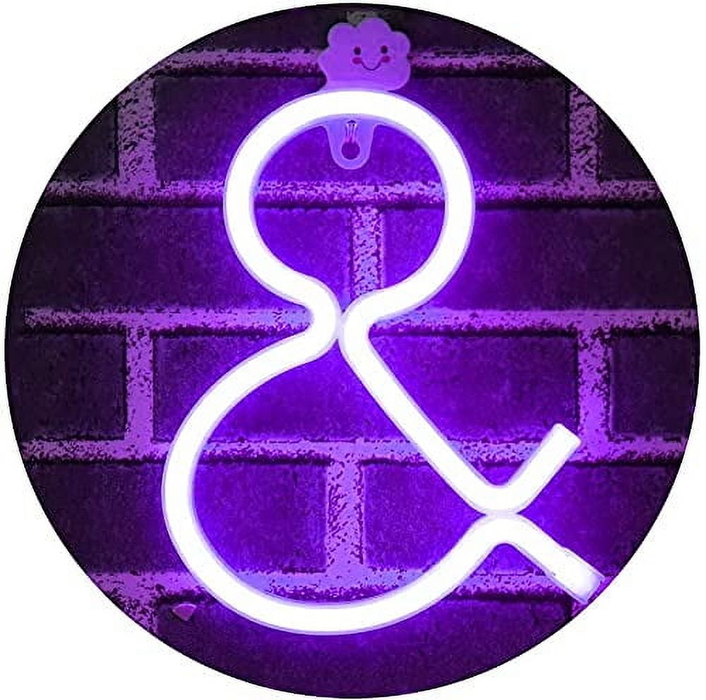 LINLIN Neon Sign, Letter Neon Signs Neon Alphabet Light Light Up LED ...