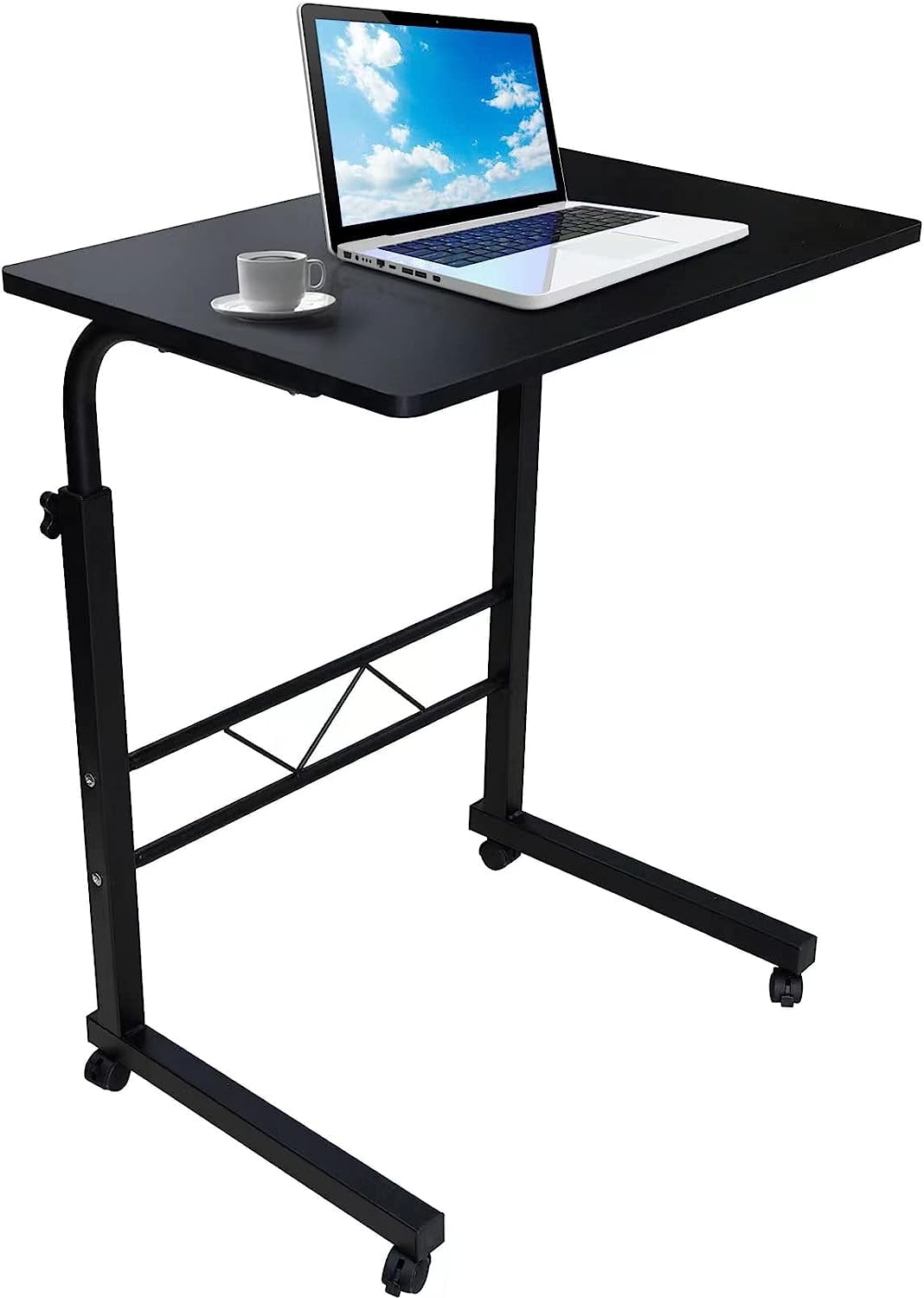 LINLIN Overbed Laptop Desk Table, Adjustable Height Laptop Table, 60 x ...
