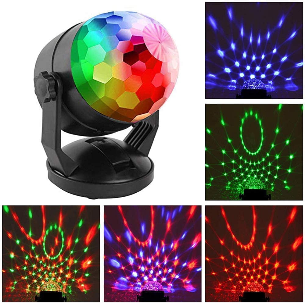LINLIN Party Lights USB Portable RGB Disco Ball Light Dj Lighting ...