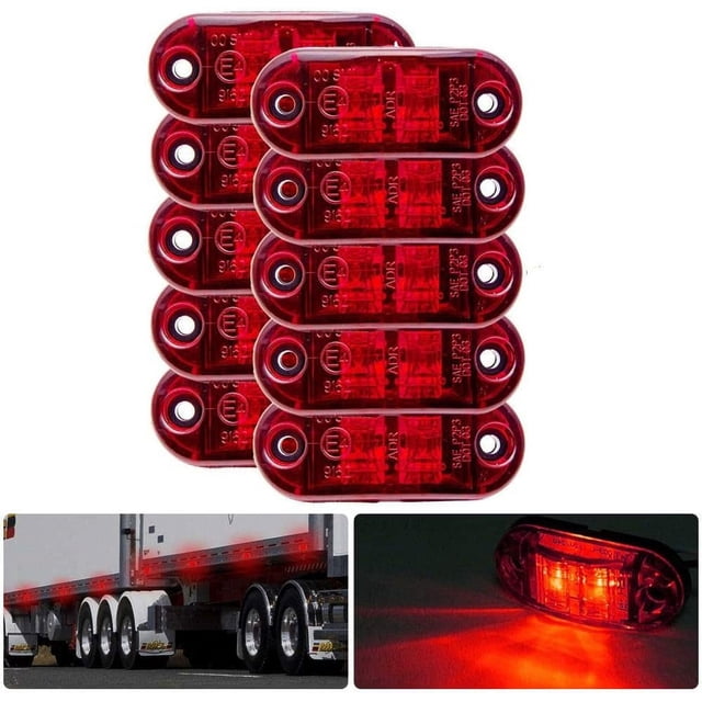 LINLIN Side Marker Lights 12V/24V Universal Indicator of Position Lamps ...