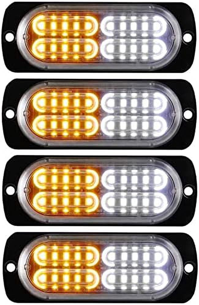 LINLIN Side Warning Lights, 4 Pack 20LED Side Marker Light 12-24V ...