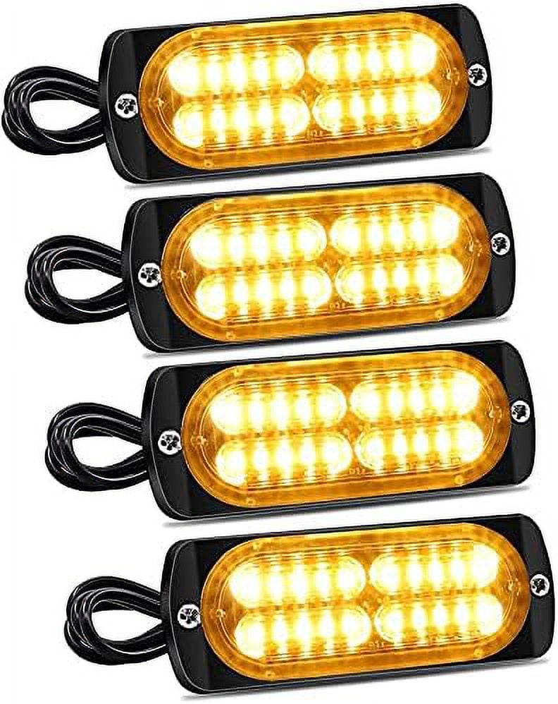 LINLIN Side Warning Lights, 4 Pack 20LED Side Marker Light 12-24V ...