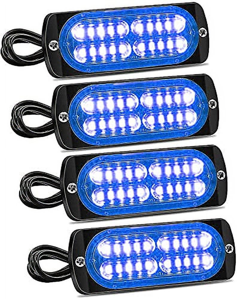 LINLIN Side Warning Lights, 4 Pack 20LED Side Marker Light 12-24V ...