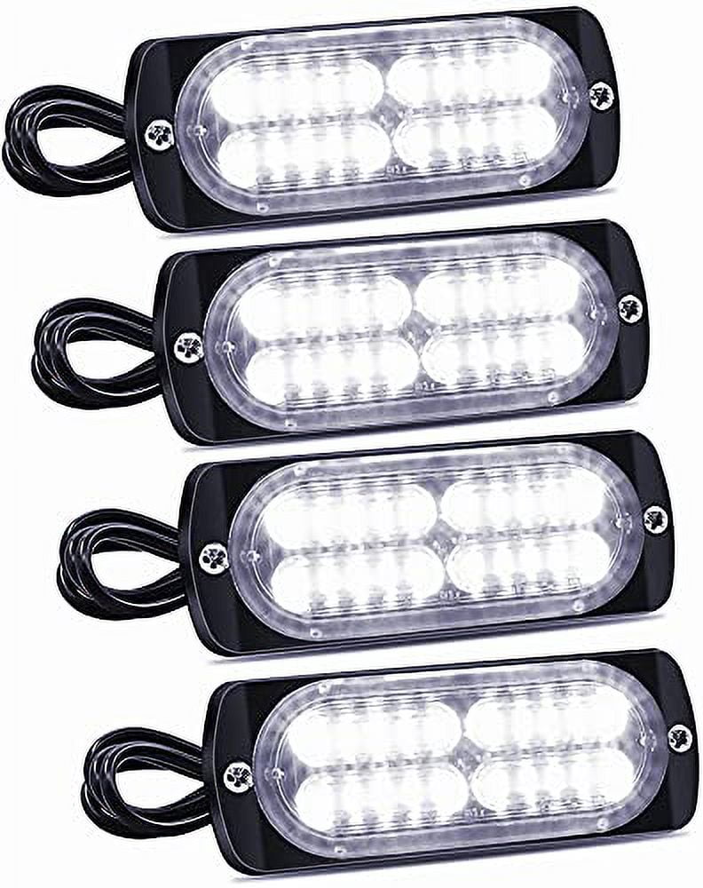 LINLIN Side Warning Lights, 4 Pack 20LED Side Marker Light 12-24V ...