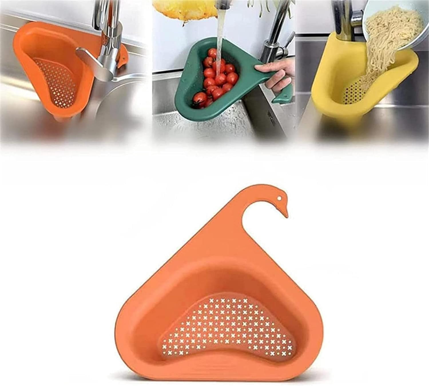LINLIN Sink Drain Strainer Basket, Multifunction Sink Strainer Kitchen ...