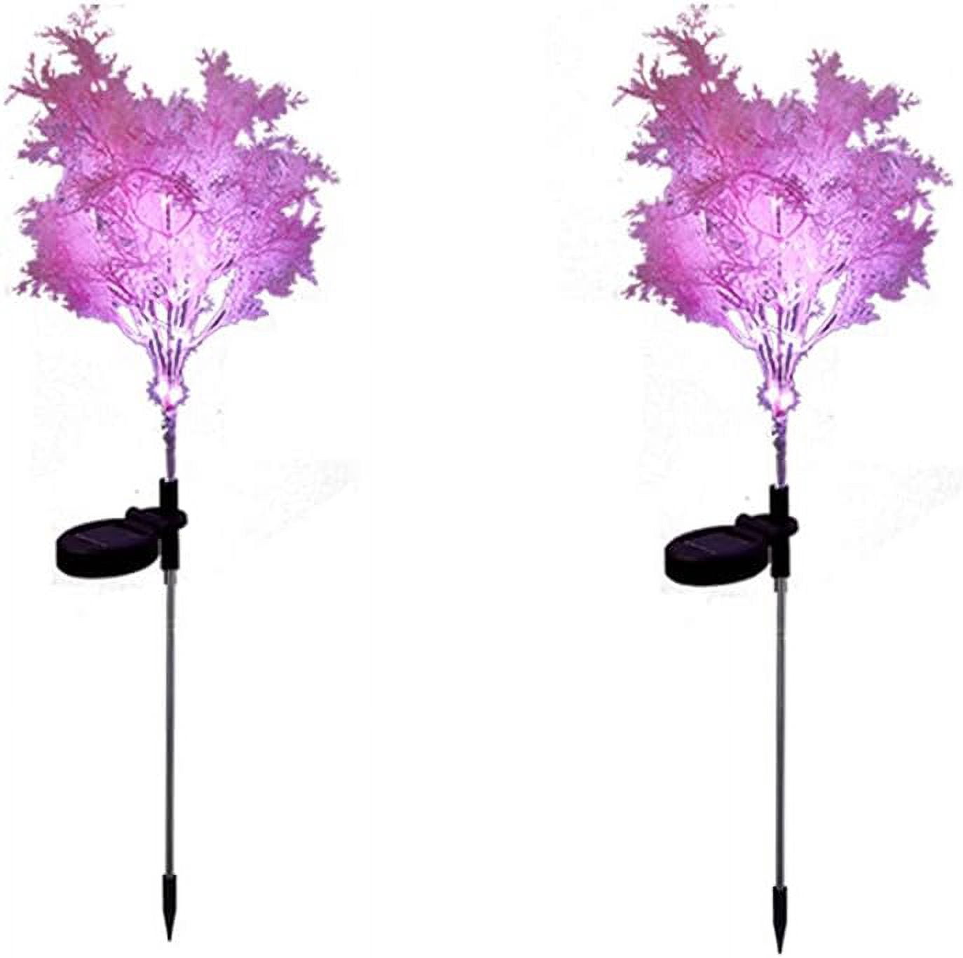 LINLIN Solar Flower Lights Outdoor Garden, 2 Pack Solar Flowers Lights ...
