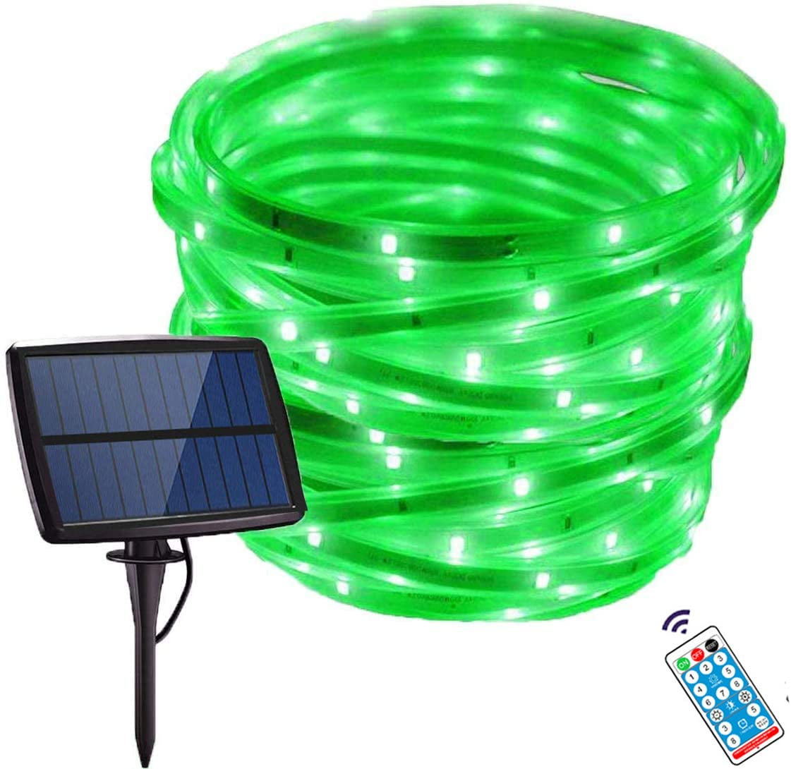 LINLIN Solar LED Strip Lights, 10M 240LED Cuttable Flexible Rope Lights ...