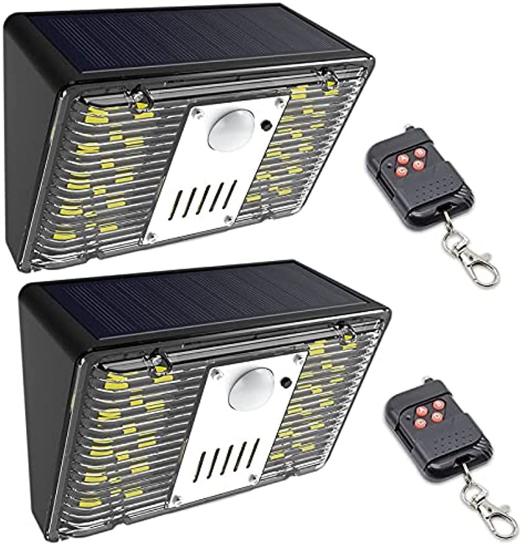 LINLIN Solar Motion Sensor Sound Alarm Lamp, 129db Siren Alert Red ...