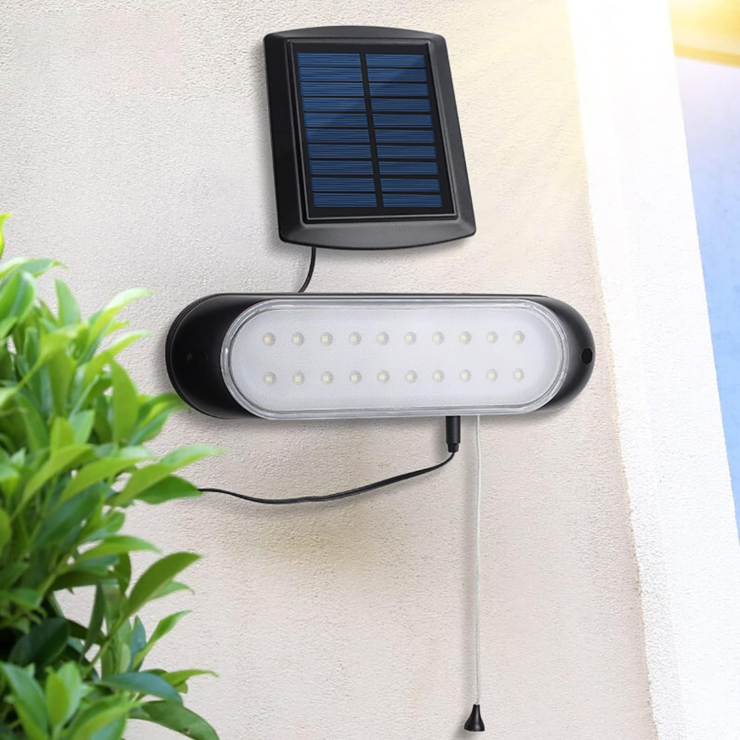 LINLIN Solar Wall Lights Outdoor 20LEDs Ultra Bright Solar Lights ...