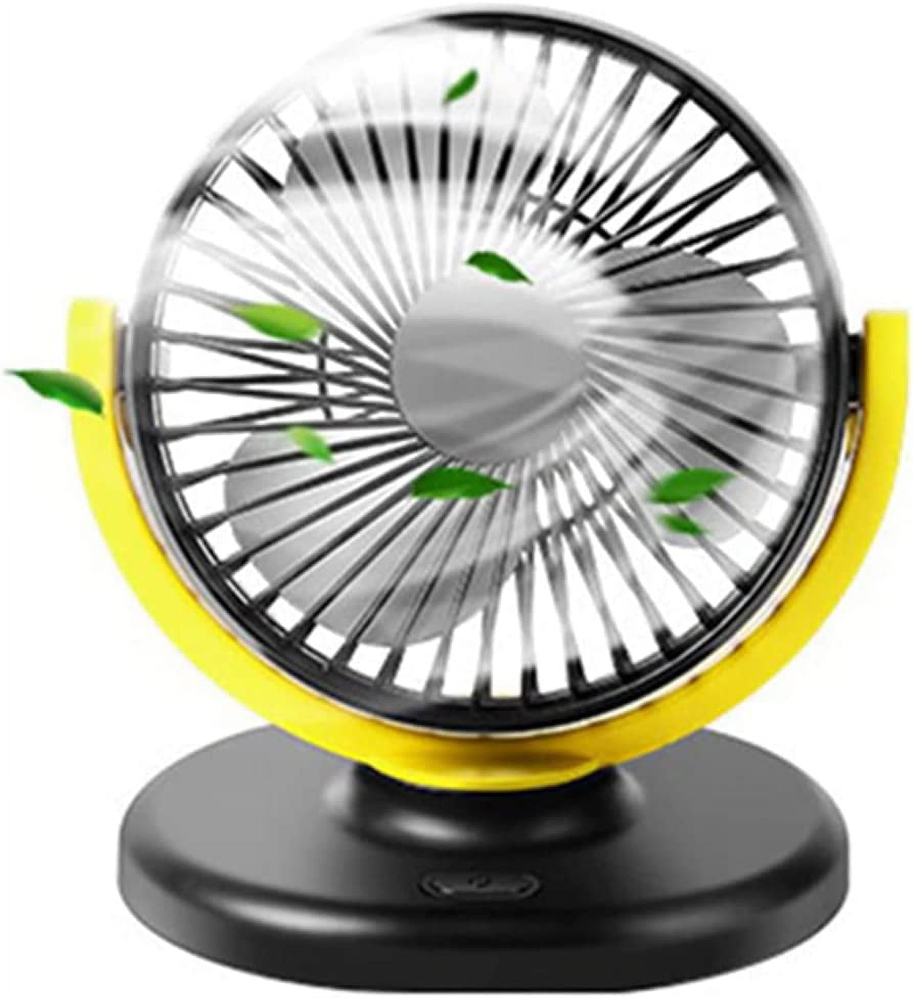 LINLIN USB Desk Fan, Mini Portable Fan with 3 Speeds Adjustable Table ...