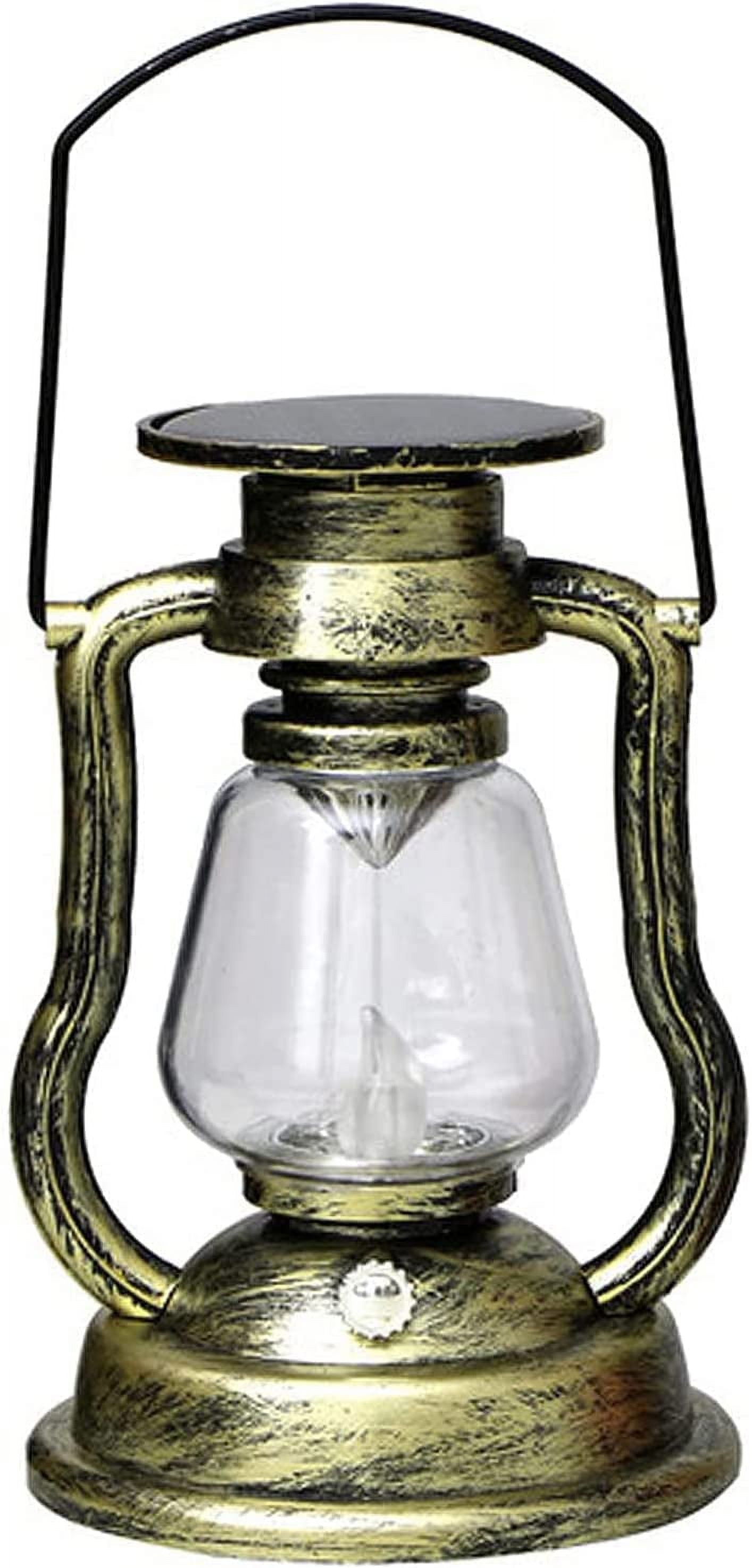 LINLIN Vintage Solar Lantern Outdoor, Portable Retro Solar Kerosene ...