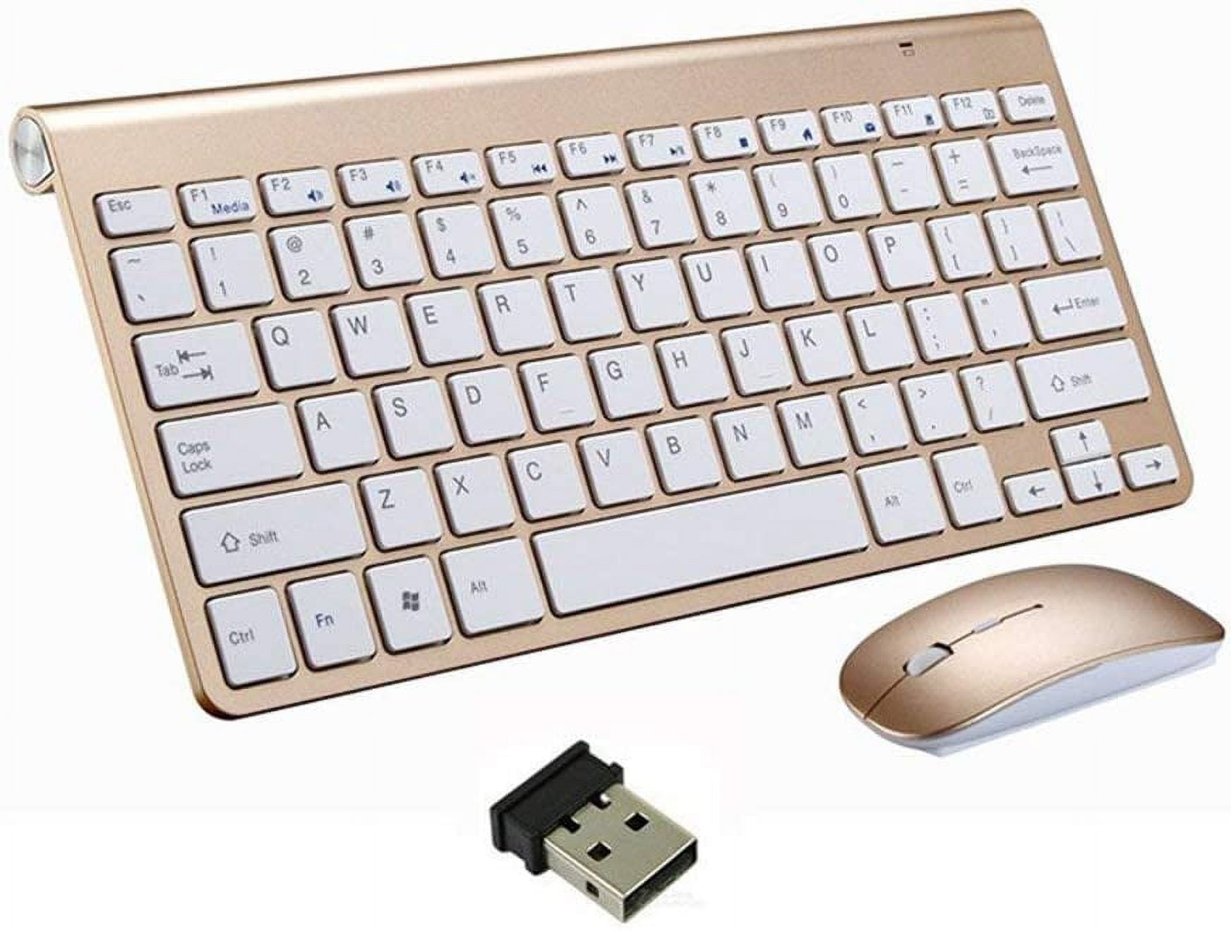 LINLIN Wireless Keyboard & Mouse, Portable Wireless Keyboards and Mouse ...