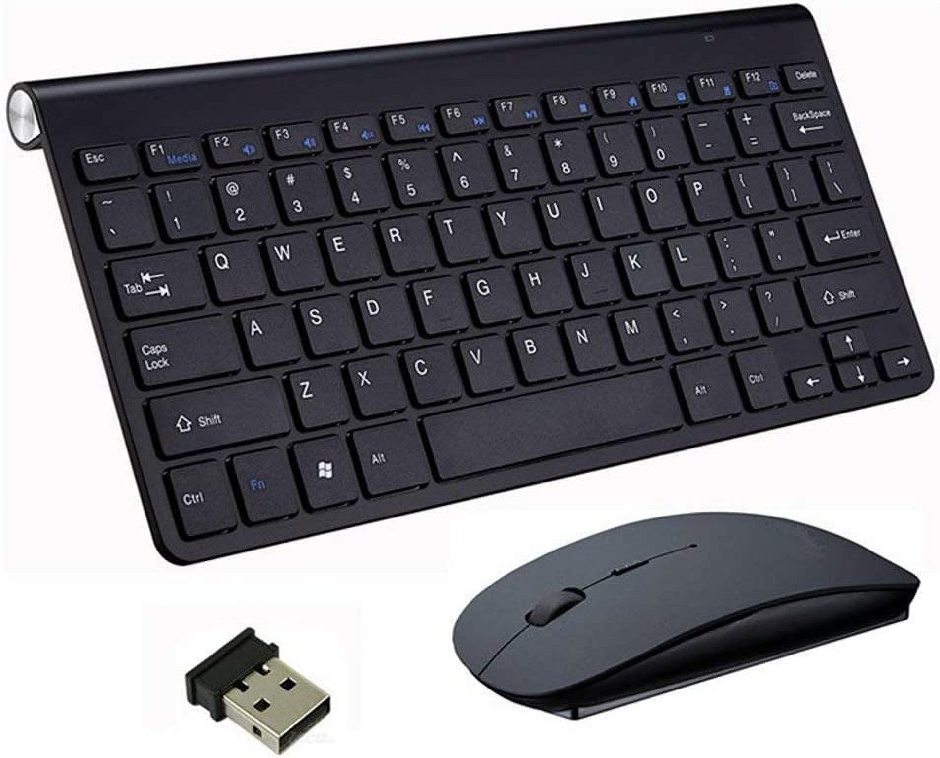 LINLIN Wireless Keyboard & Mouse, Portable Wireless Keyboards and Mouse ...