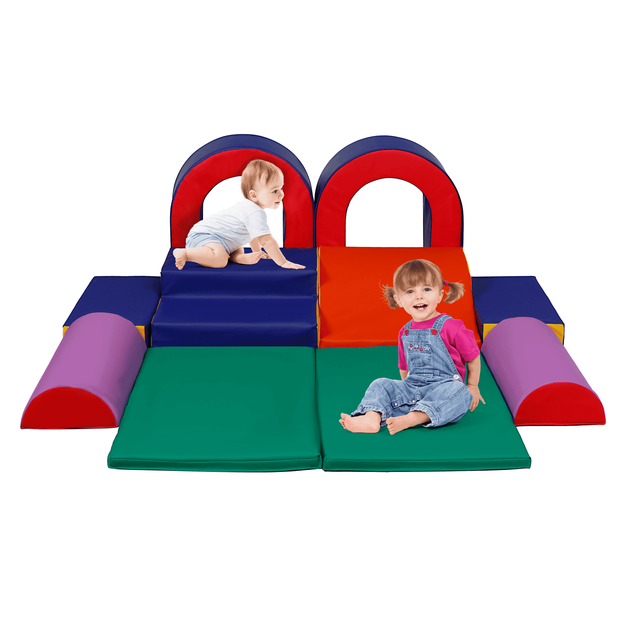 LINLUX 10-Piece Toddler Climbing Foam Block, Soft Foam Building Blocks ...