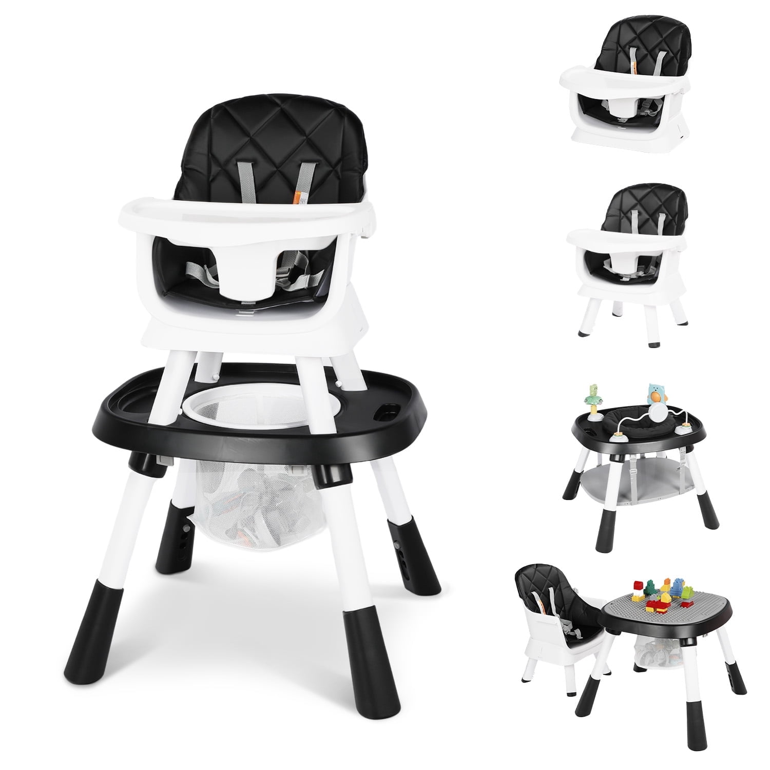 LINLUX 15 in 1 Baby High Chair, Toddler Booster Seat for Eat, Infant ...