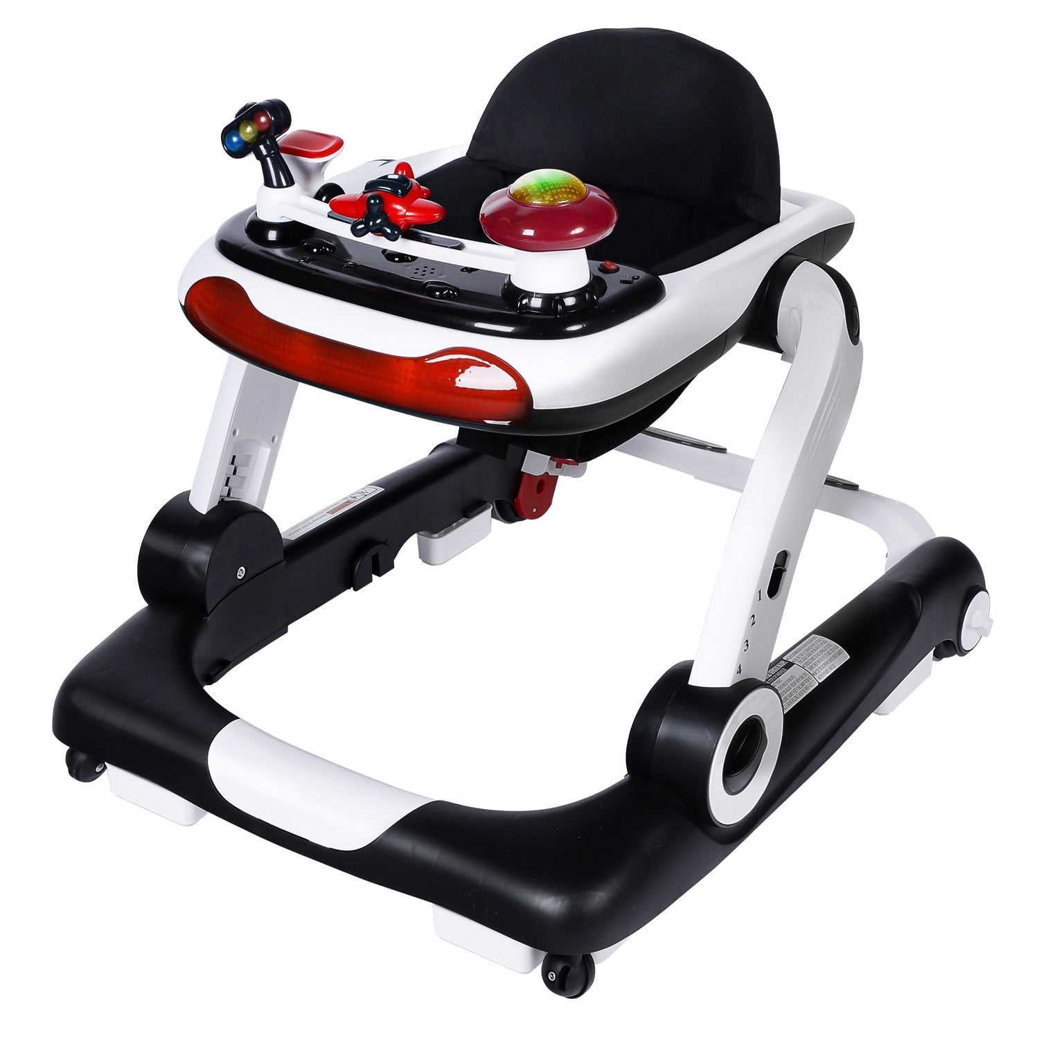 LINLUX Baby Walker w/ Music & Lights, Baby Walker Bouncer, Toddler ...