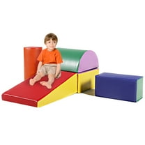 Best Choice Products 5-Piece Kids Climb & Crawl Soft Foam Block Playset ...