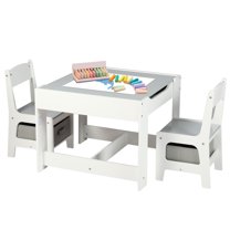 Buzz & Bloom Kids 4-Piece Wood Table Set - Walmart.com
