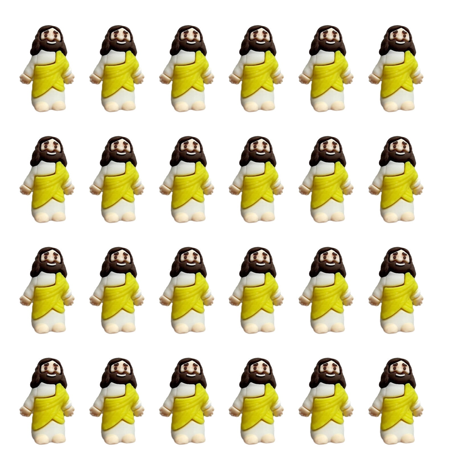 LINMOUA 24 Packs Little Jesus Figures Mini Jesus Figurines in Bulk Tiny ...