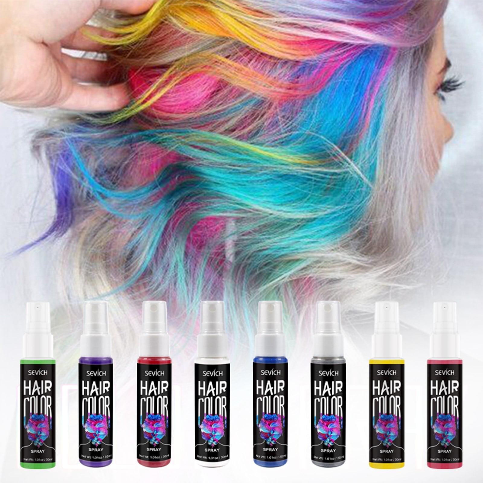 LINMOUA 30ml Temporary Hair Color Spray Timesave DIY Hair Color Spray ...